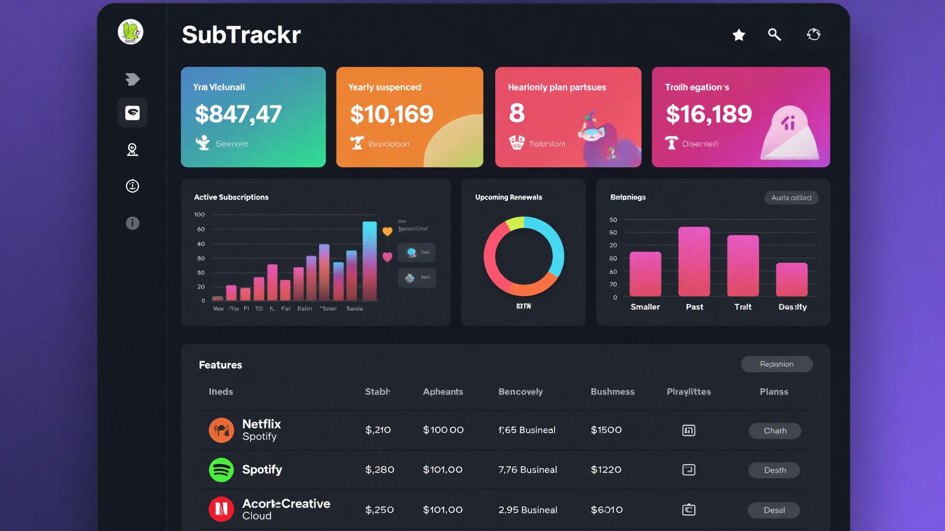 SubTrackr - Take Control of Your Subscriptions